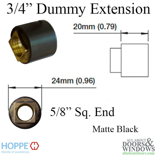 Hoppe Dummy Handle Extension – 13/16" Length, 5/16" Spindle — MPLocks.com