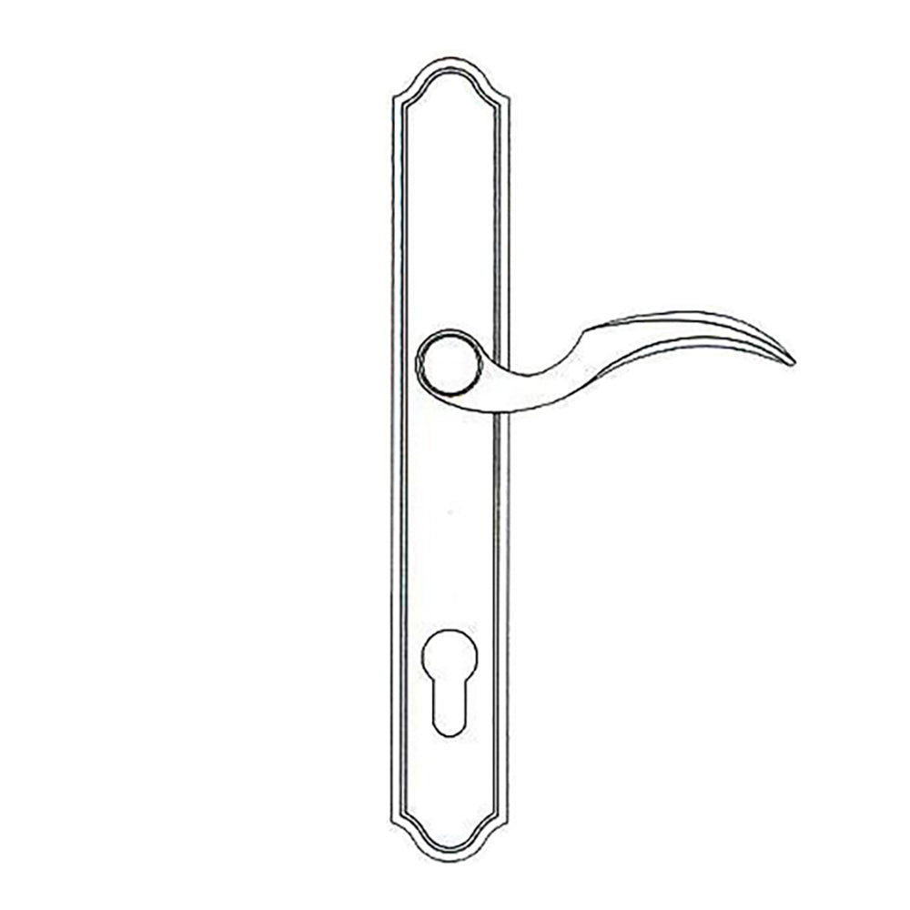 Winkhaus Traditional Multipoint Handleset – Keyed Below, PVD Polished ...