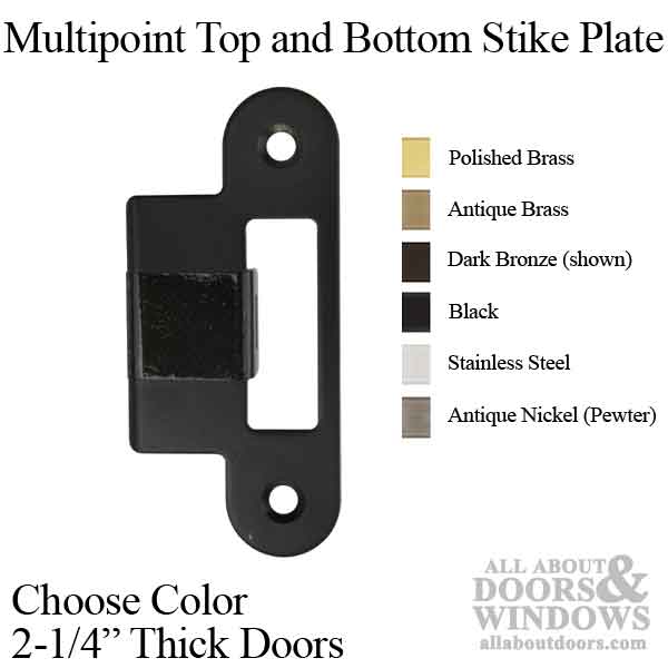 GU/Ferco Multipoint Top & Bottom Strike Plate for 2-1/4" Doors ...